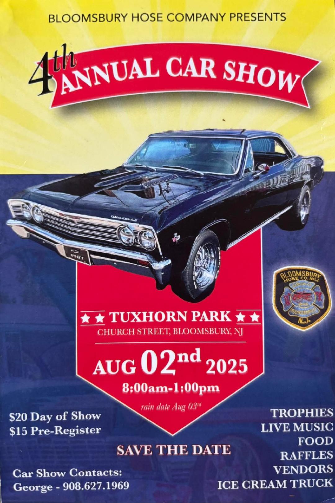 8-2-2025 Bloomsbury, NJ - CarShowNationals.com