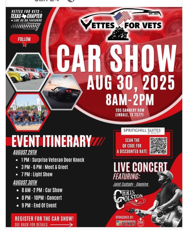 8-30-2025 Lindale, TX - CarShowNationals.com