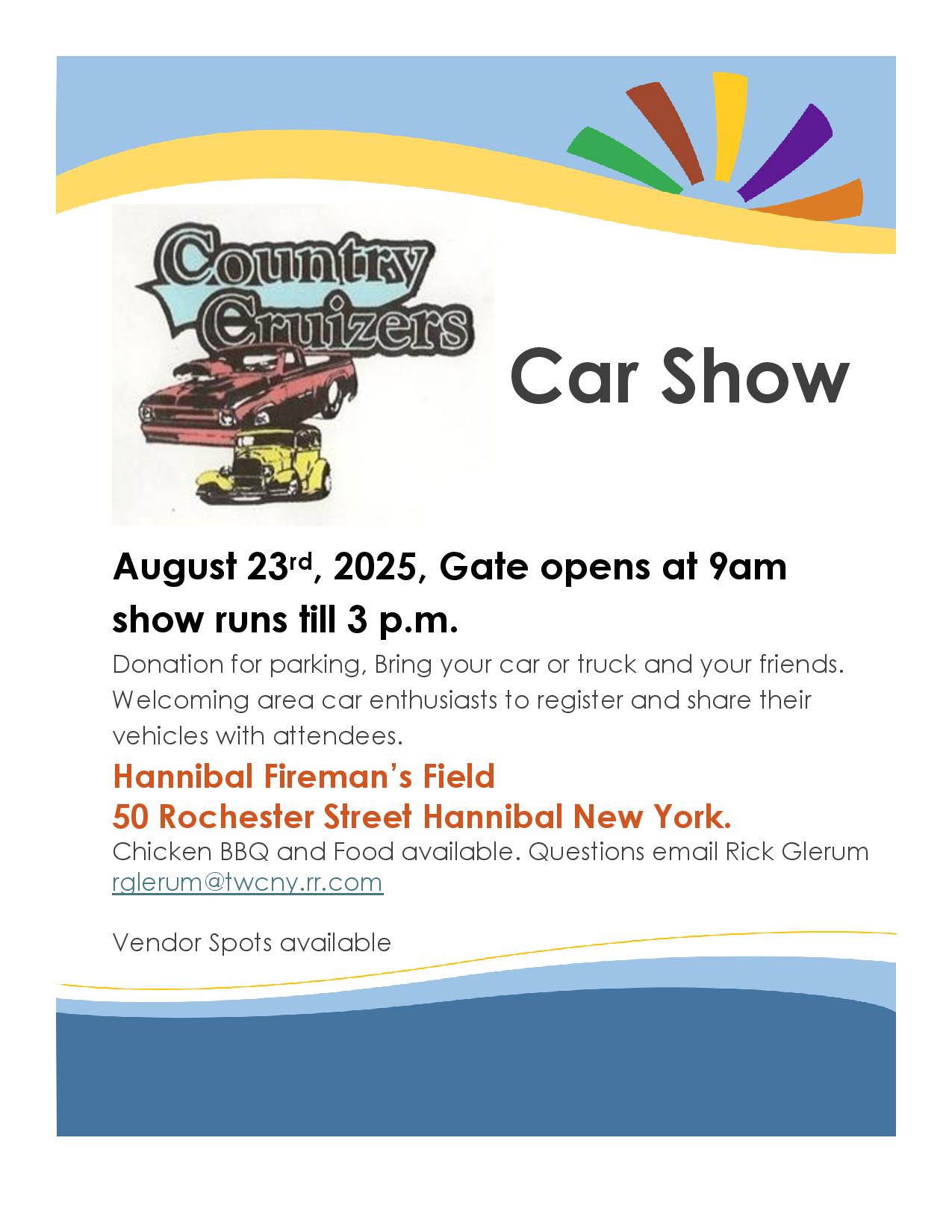 8-23-2025 car-show-flyer- 2025 pdf Hannibal, NY-page-001 ...