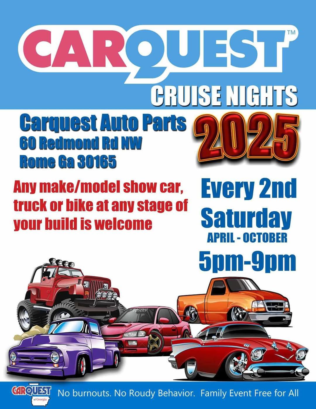 Every 2nd Saturday Rome, GA - CarShowNationals.com