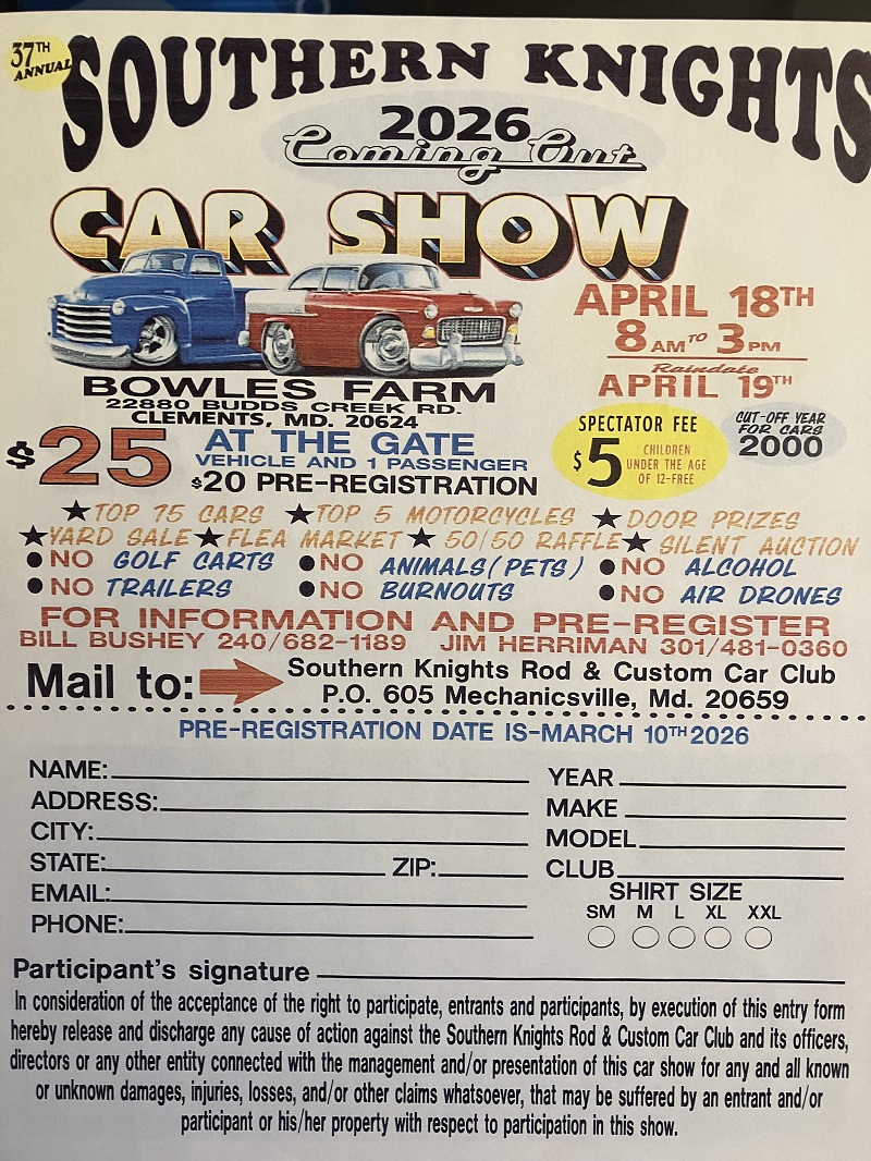 4-18-2026 Southern Knights Coming Out 2026 Clements, MD ...